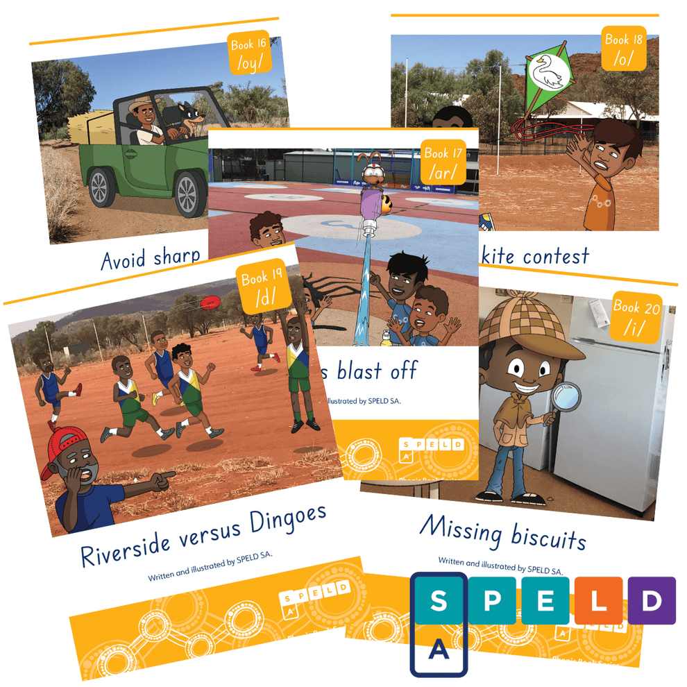 SPELD-SA Readers: Phonic Books with Sounds-Write Extended Code (Set 2) – Soundality